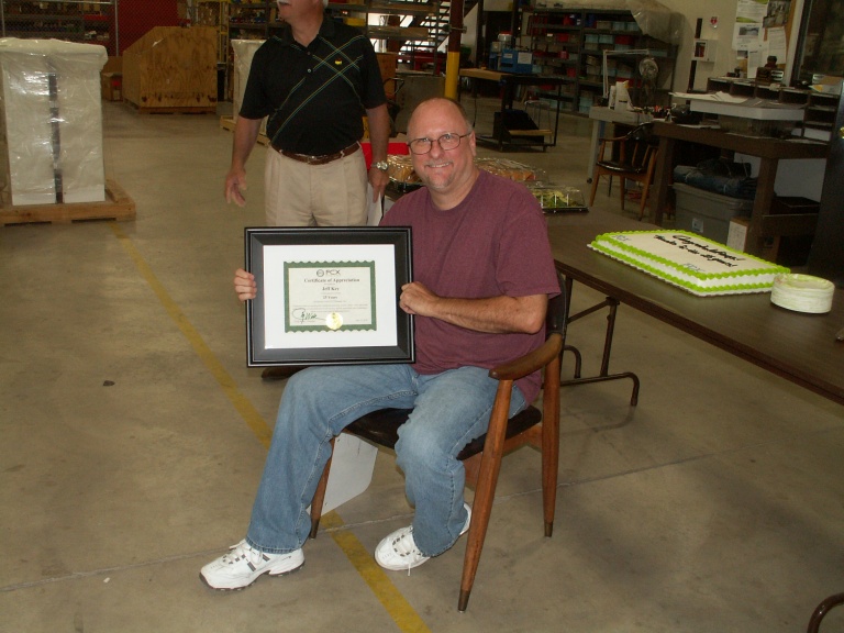 Congratulations to Jeff Key on his 25th Anniversary - FCX Systems